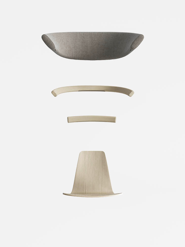 Atal Bridge Chair Upholstered Shell I ALKI – Alki Fr