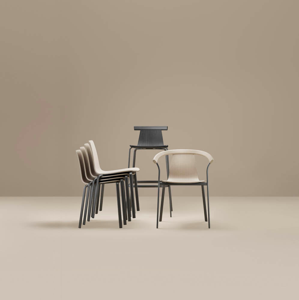 Atal Chair Solid Wood Back Wooden Shell I ALKI – Alki Fr