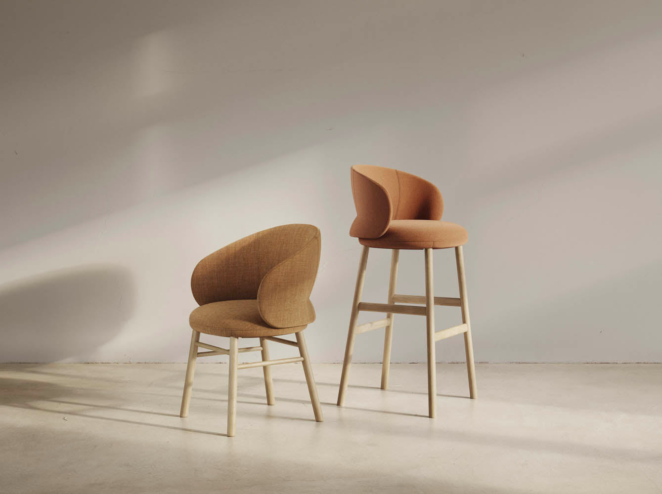 Pottolo Chair Upholstered Shell I ALKI – Alki Fr